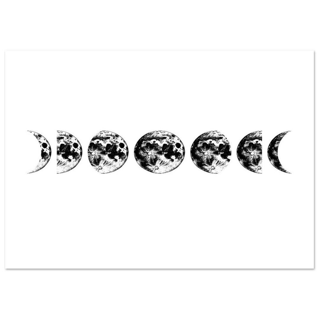 Moon Phase Poster - Etsy