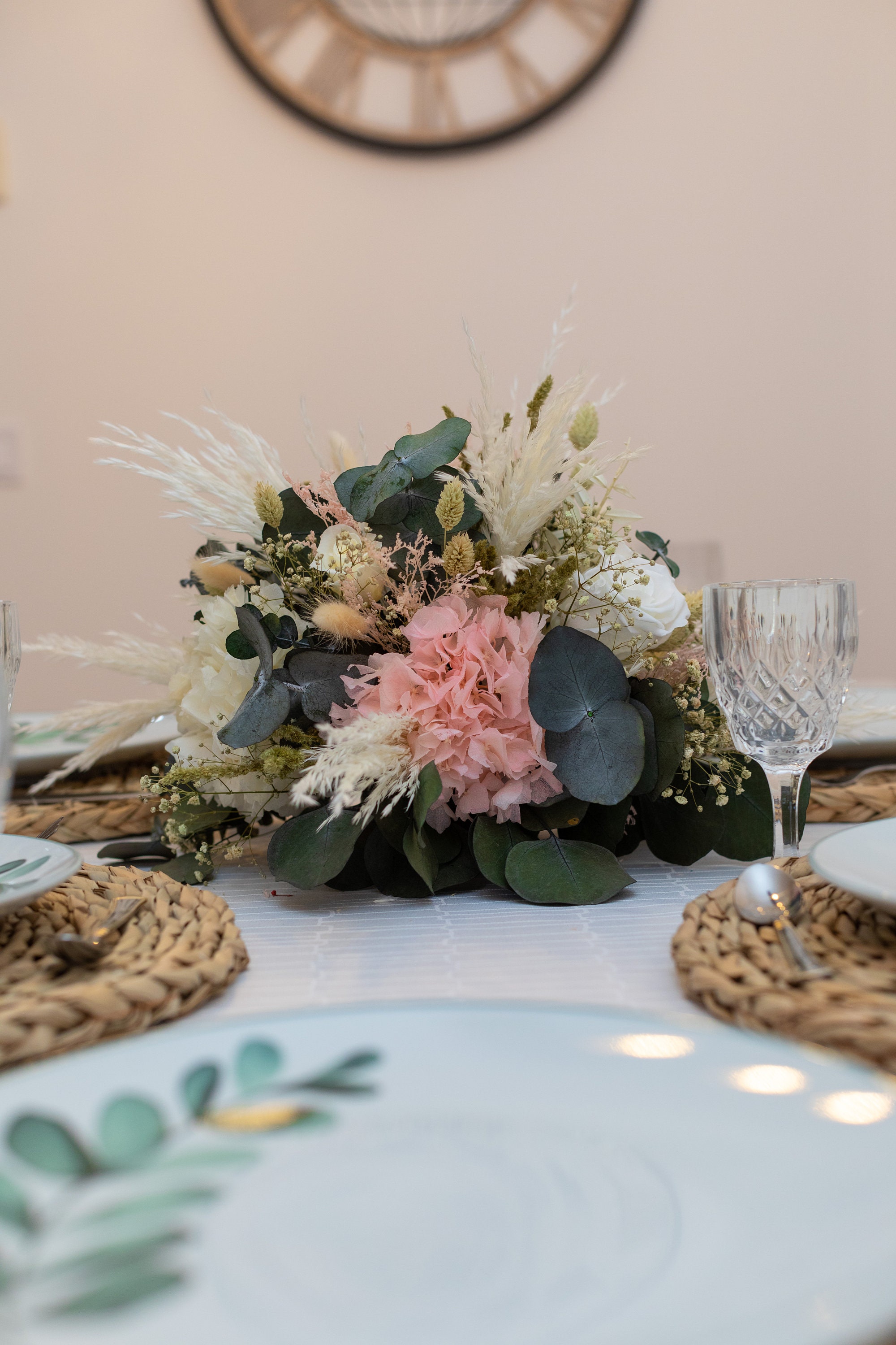 Dried Floral Wedding Centerpiece, Table Centerpiece, Table Decoration ...
