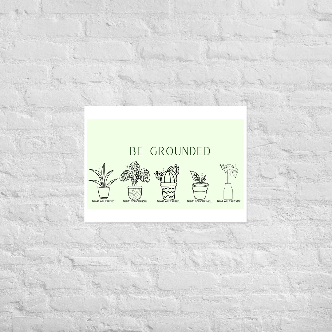 Be Grounded, 5 4 3 2 1 Poster - Etsy