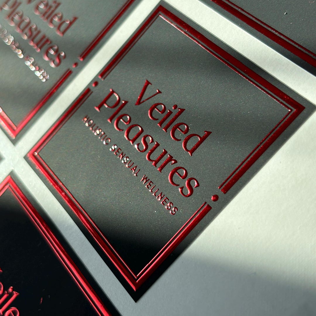 Custom Foil Stickers, Velvet Lamination, Premium Packaging - Etsy
