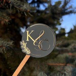 Monogram Label, Wedding Gold Stickers, Gold Foil Printing, Velvet and ...