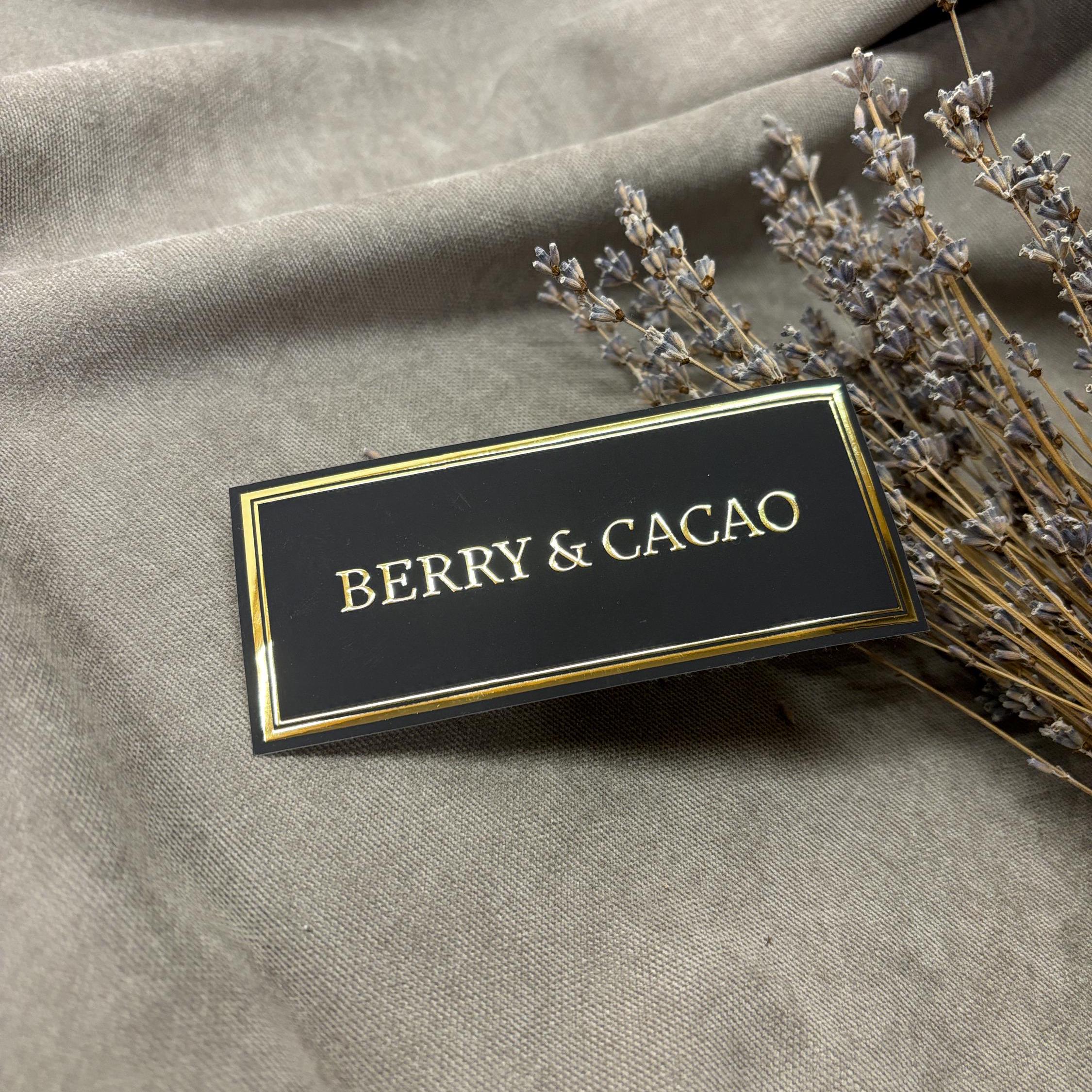 Custom Black & Gold Foil Stickers: Luxury Product Labels - Etsy