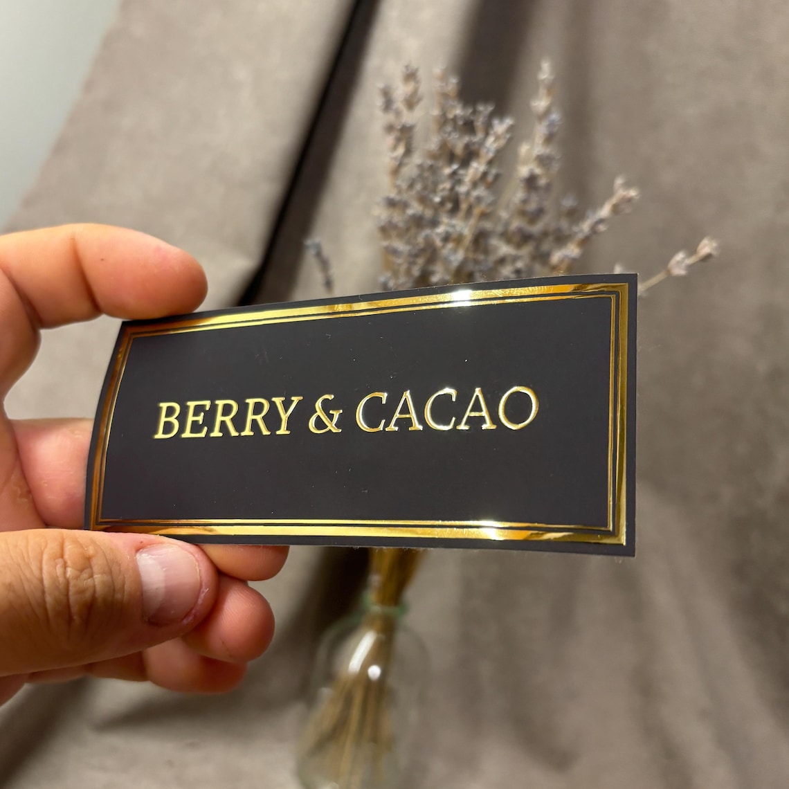 Custom Black & Gold Foil Stickers: Luxury Product Labels - Etsy