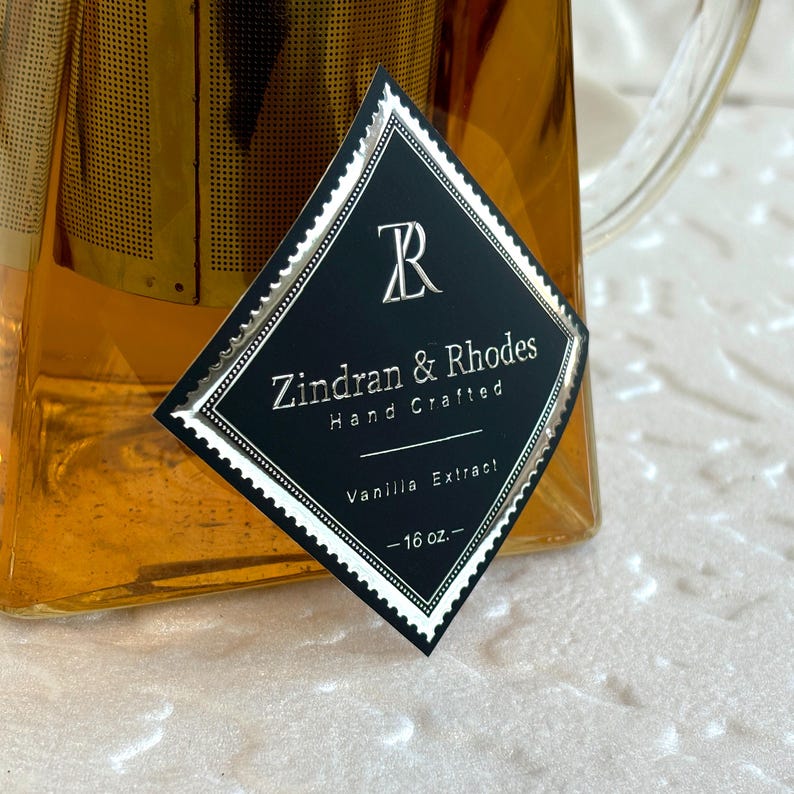 Personalized Silver Foil Sticker: Custom Product Label - Etsy