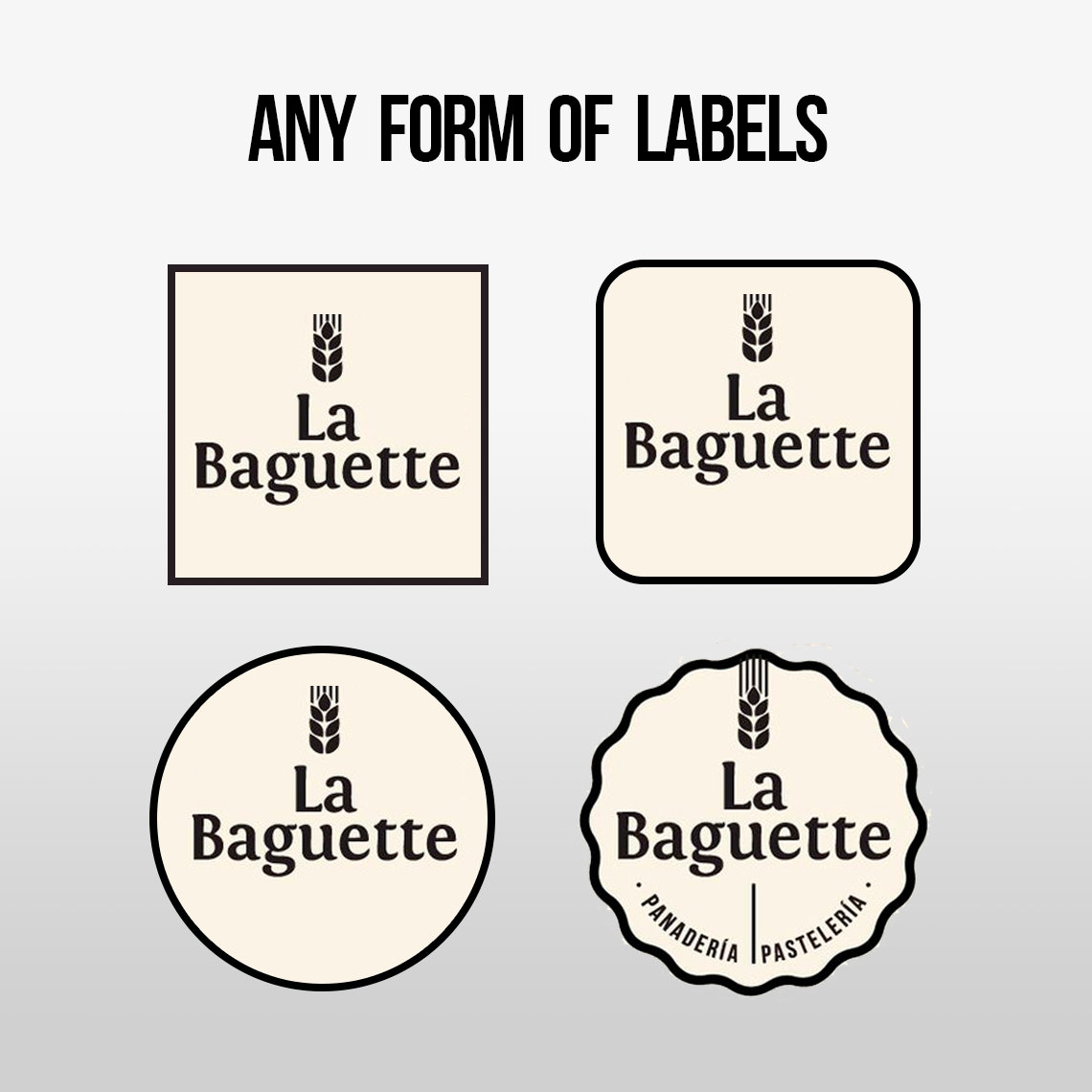 Custom Gold Stickers for Restaurant Invitation Label Gold Foil Printing ...