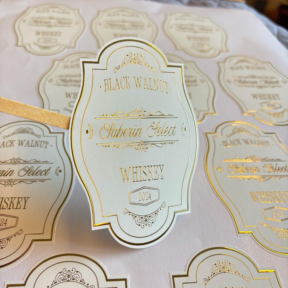 Gold Stickers, Gold Foil Printing, Gold Custom Stickers, Any Shape ...