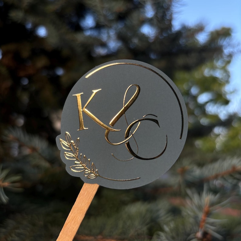 Monogram Label, Wedding Gold Stickers, Gold Foil Printing, Velvet and ...