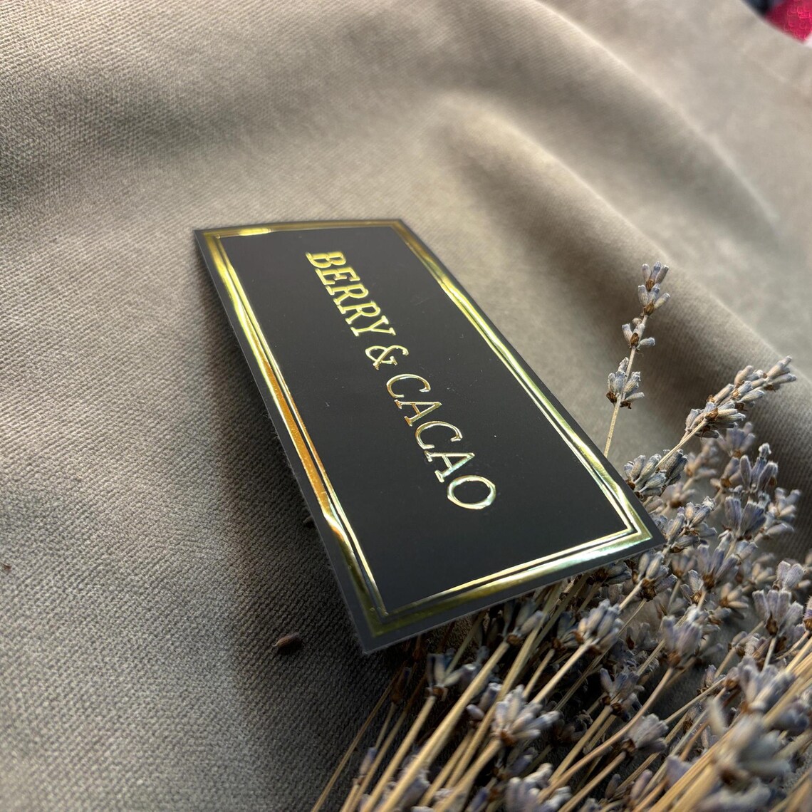 Custom Black & Gold Foil Stickers: Luxury Product Labels - Etsy