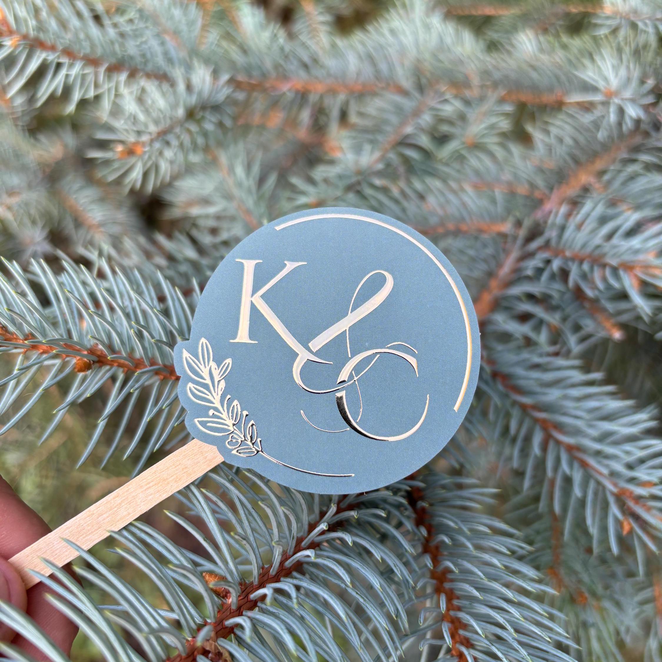 Monogram Label, Wedding Gold Stickers, Gold Foil Printing, Velvet and ...