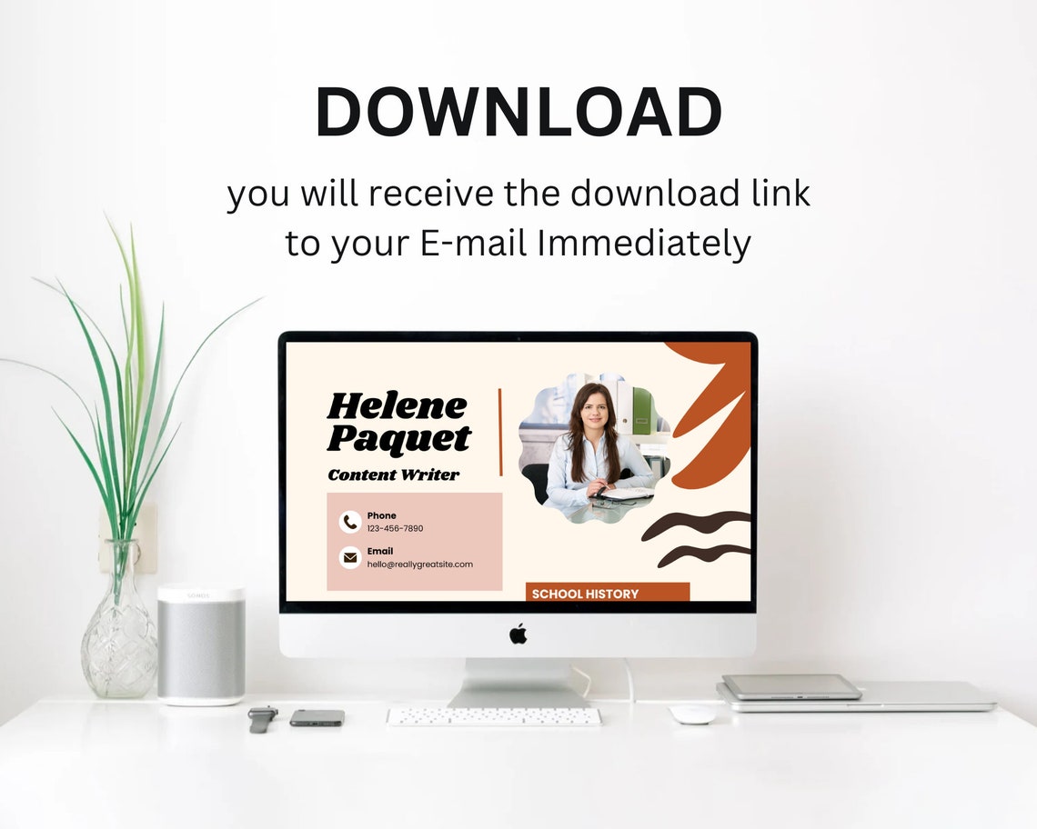 Content Writer Resume Template, Digital Canva Resume, One Page Resume ...