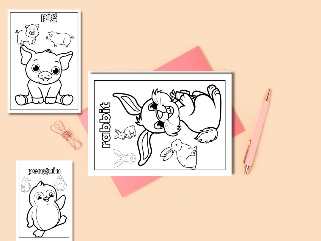 Printable Activity Coloring Sheet - Instant Downloadable Creative Fun ...
