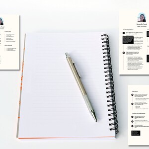 Sleek Professional Resume Template Editable CV Layout Instant Download ...