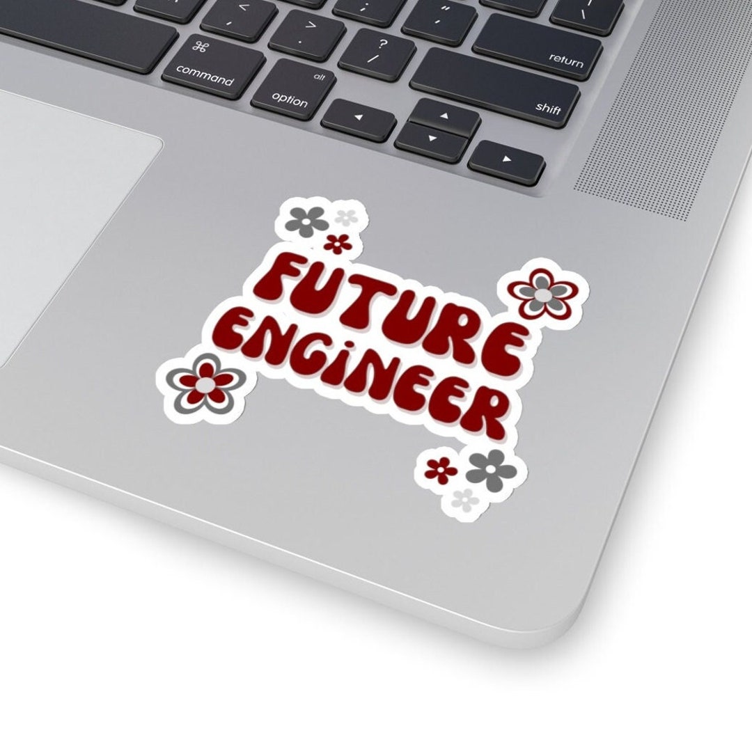 Cute Engineering Major Sticker, Retro Style Sticker for Your Favorite ...