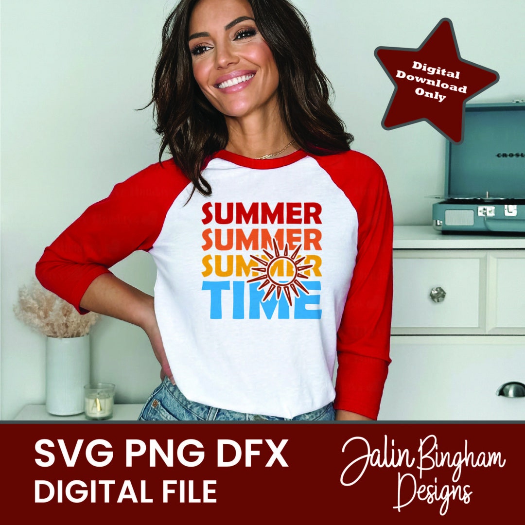 Summer Time SVG Cut File: Sun Design, DIY Crafts (digital Download) - Etsy