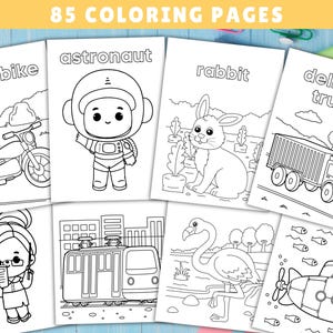 85 Coloring Worksheet Activity for Kids, Toddlers, Preschoolers ...