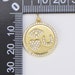 Good Luck Medallion Add-on Charm for Bracelet, Elegant Heart Pendant CZ ...