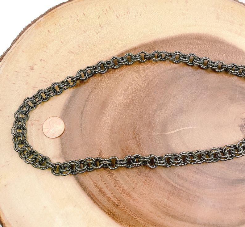Double Ring Chain, Rolo Chain by Foot Wholesale Bulk Roll Beaded Chain ...