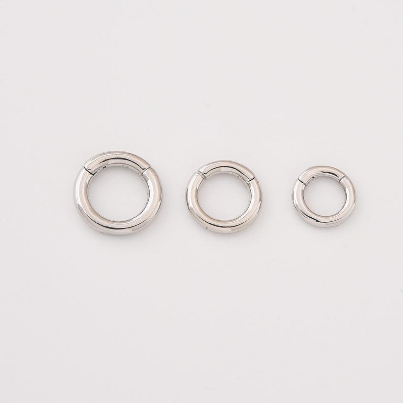 Dainty Gold Ring Connector Clasp, Open Ring Clasp, Simple Round Circle ...