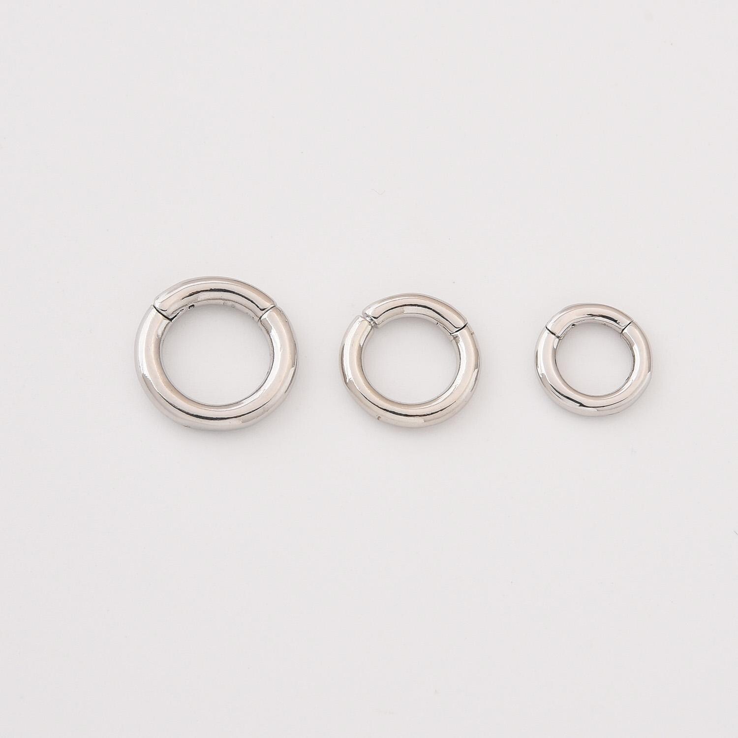 Dainty Gold Ring Connector Clasp, Open Ring Clasp, Simple Round Circle ...