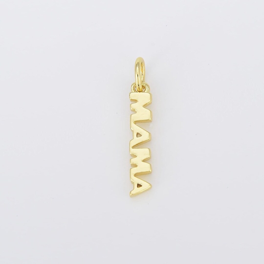 Dainty Mama Charm 18K Gold Filled Mama Charm for Bracelet Necklace ...