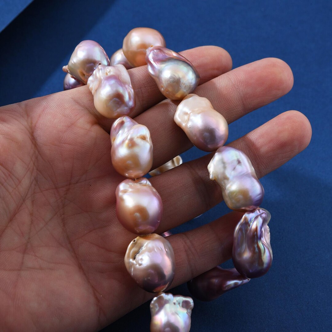 Natural Freshwater Pearl for Jewelry Making, Full Strand Baroque ...