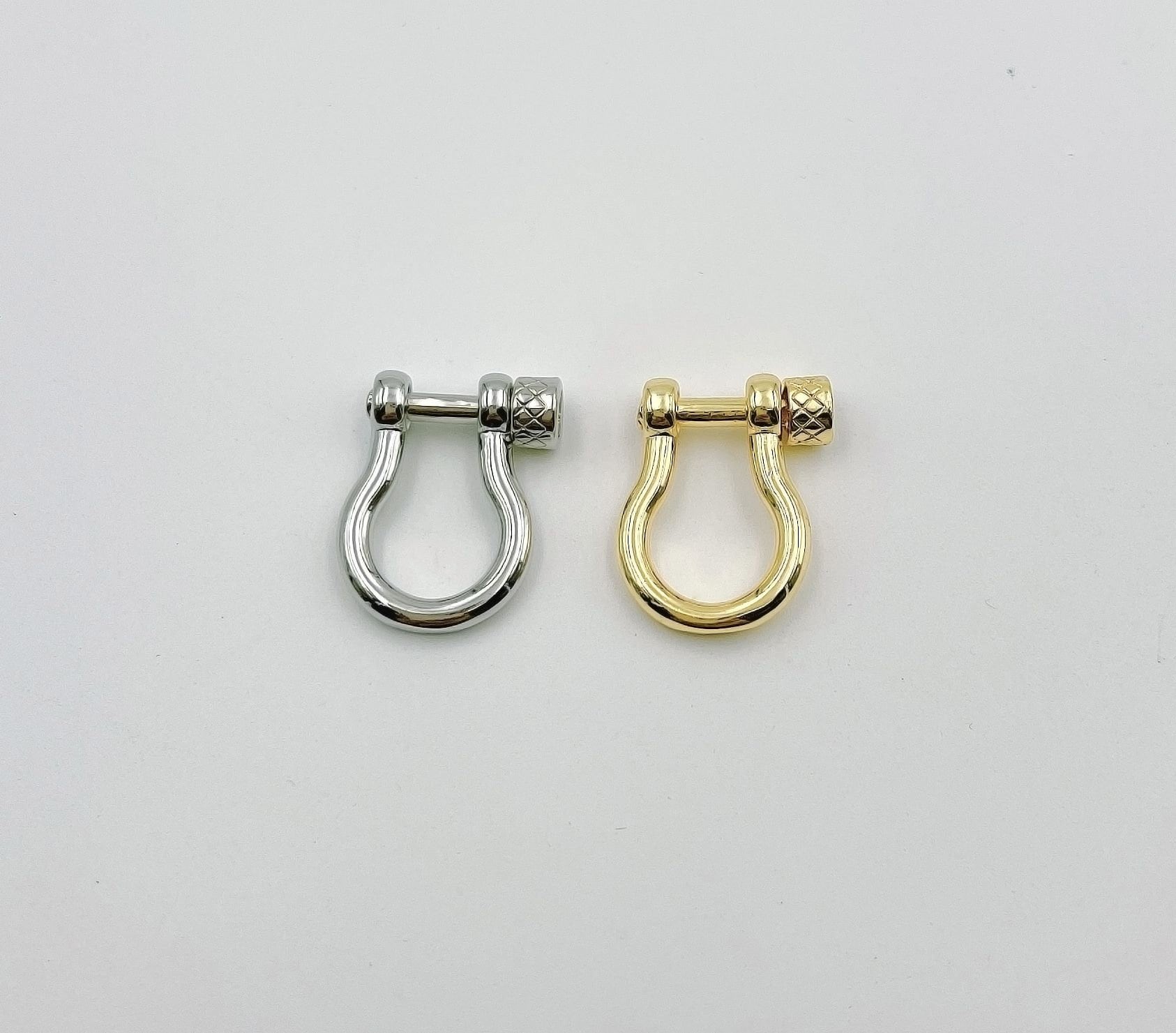 Gold/silver U Shaped Screw Clasps Lock, Buckle Clasp Pendant for ...