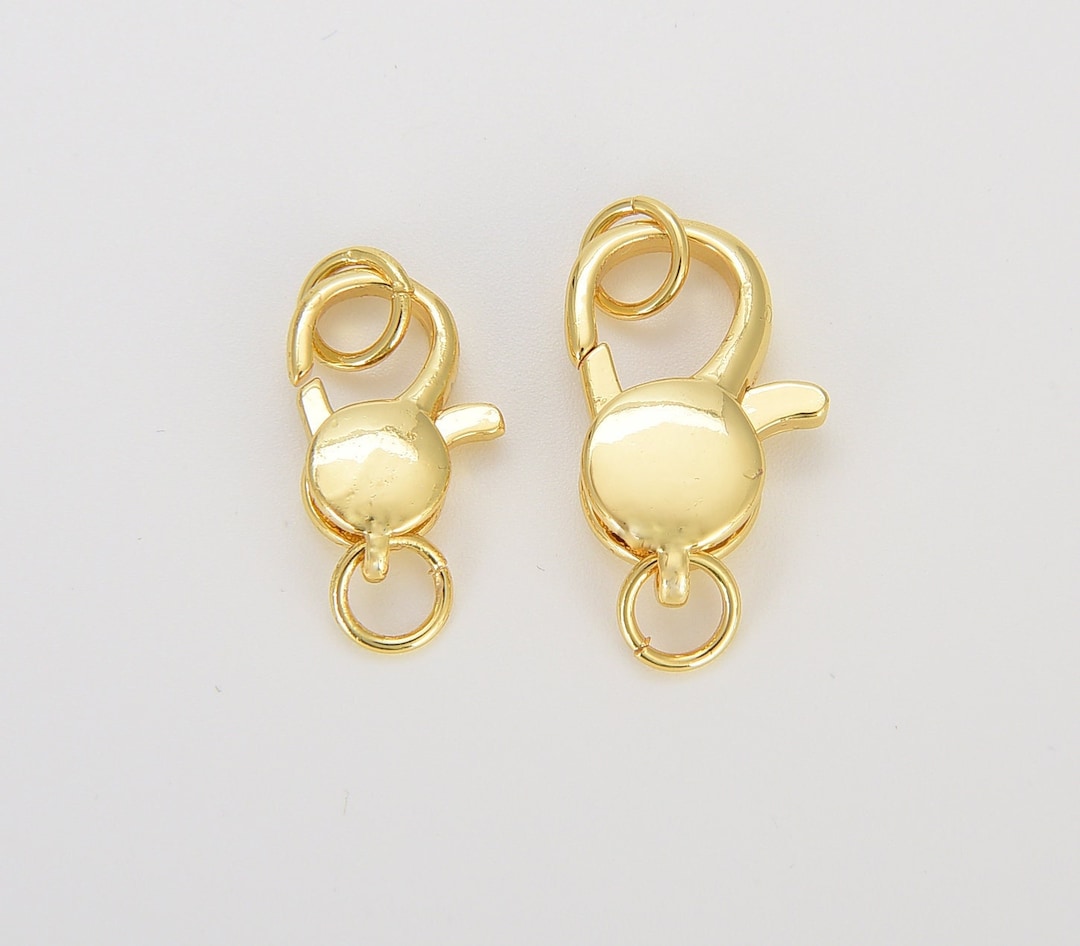 Gold Filled Lobster Clasp, Dainty Gold Lobster Claw With Jump Ring for ...