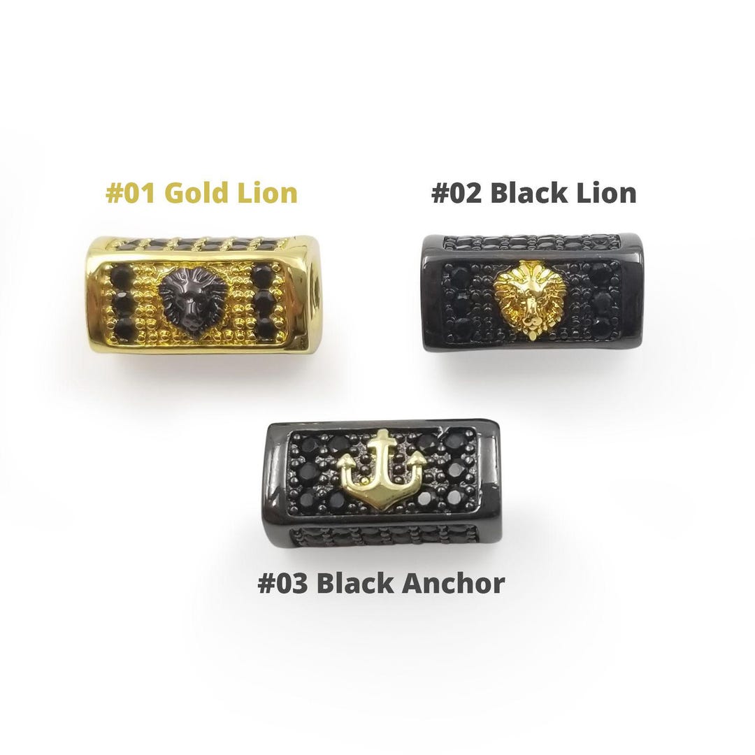 Lion Head/anchor Bead Gold Filled for DIY Jewelry Making, Tube Spacer ...