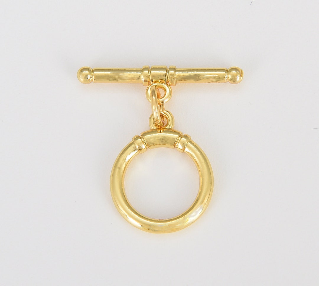 Gold OT Toggle Clasp With Jump Ring, Gold OT Clasp for Jewelry Making ...