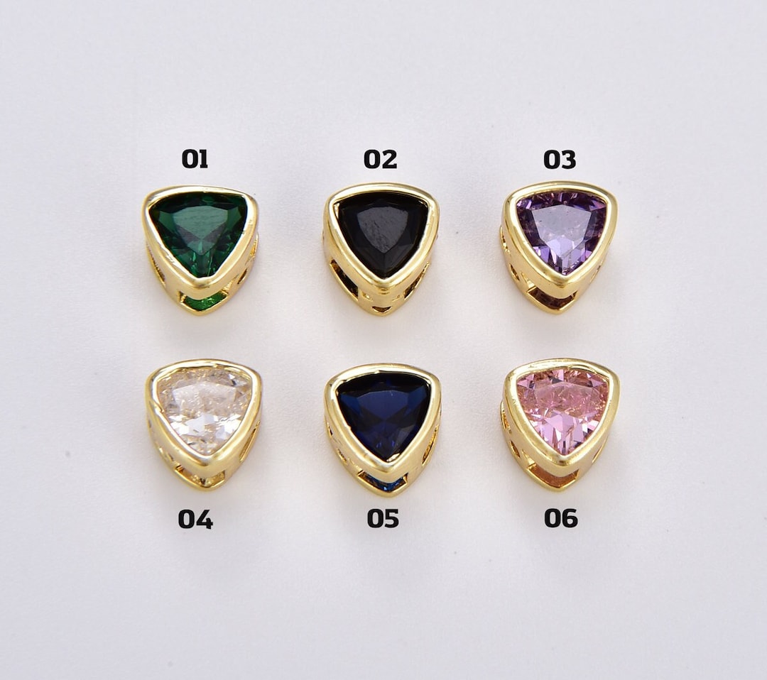 Triangle Shaped Spacer Bead in Gold Filled, Geometric Beads for DIY ...