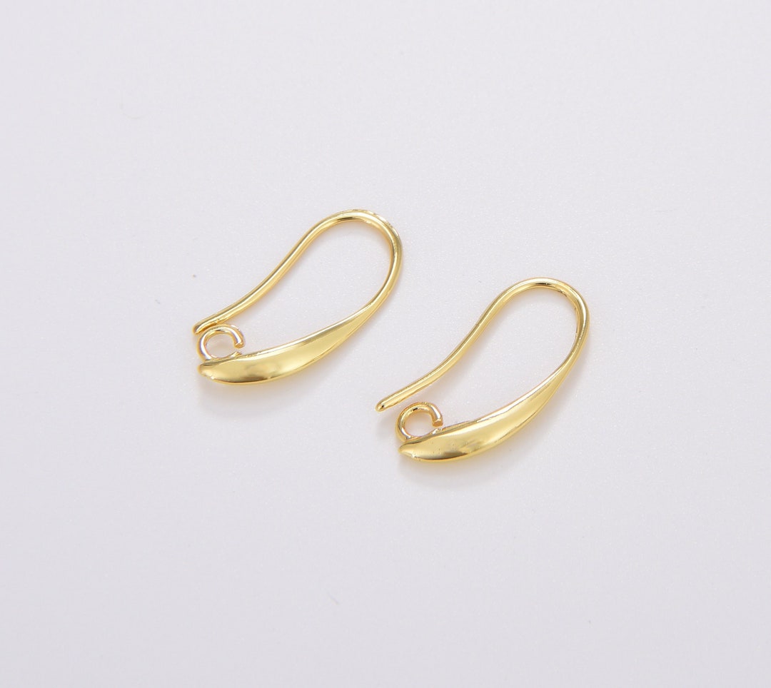 Gold Filled Ear Wires Hooks, Lever Back Ear Wires, Gold Micro Pave ...