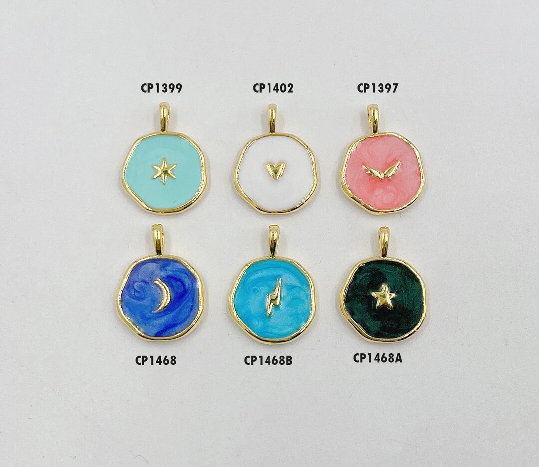 Dainty Enamel Star Add-on Charm for Bracelet, Necklace Pendant Earring ...