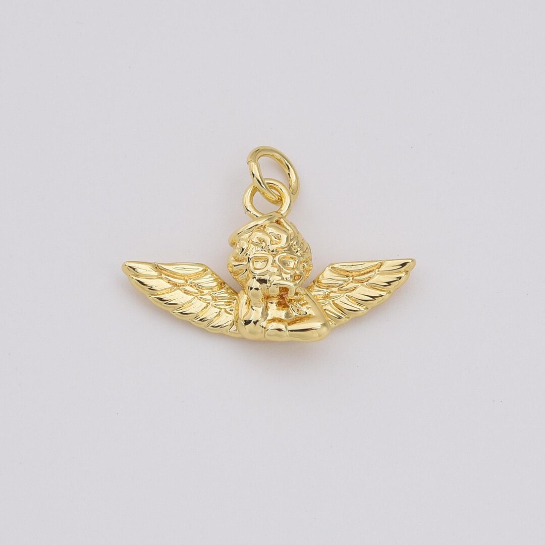 Dainty Baby Cherub Angel Add-on Charm, Valentine Love Cherub Charm for ...
