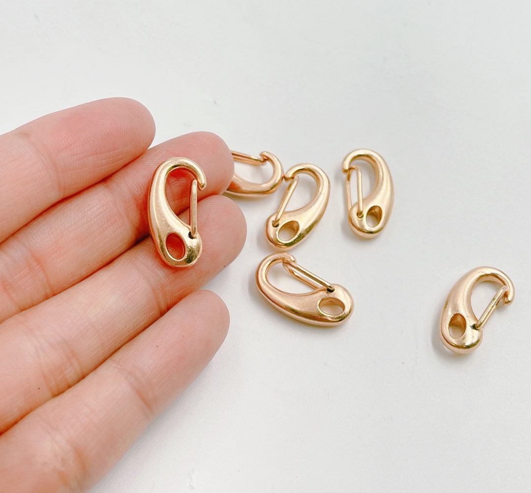 Rosegold Push Back Clip Clasp, Lobster Claw Snap for Jewelry Making ...