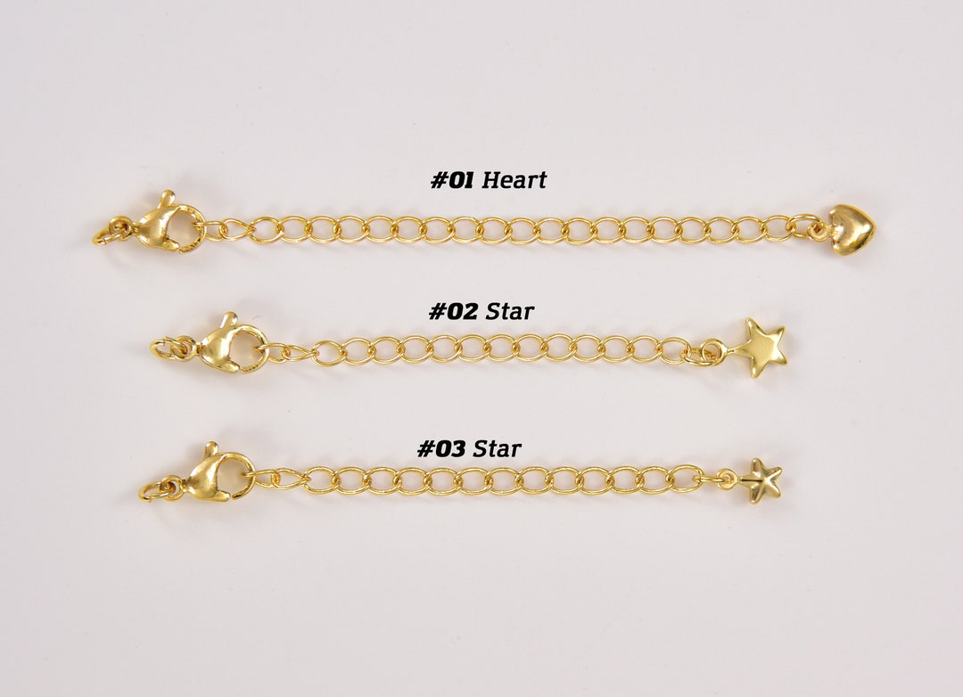 Gold Chain Extender for Necklace Bracelet, Jewelry Supply Component ...