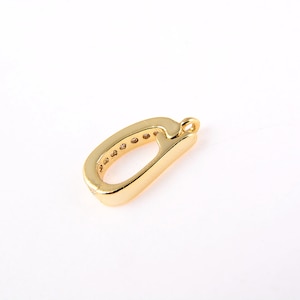 Gold Filled Removable Bail, CZ Micro Pave CZ Clasps Pendant Enhancer ...