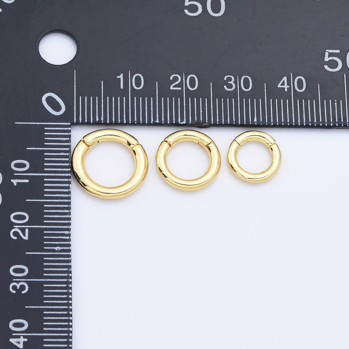Dainty Gold Ring Connector Clasp, Open Ring Clasp, Simple Round Circle ...