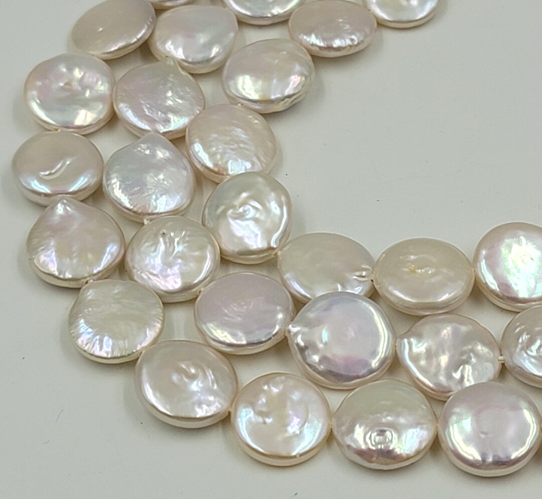 Natural Freshwater Baroque White Pearl Beads, Cultured Pearl Beads for ...