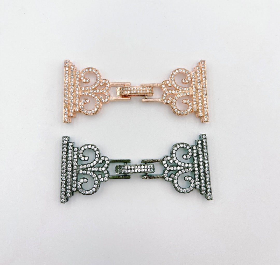 Big Size Fold Over Clasps, Full-color CZ Micro Pave Clasp Fasterner ...