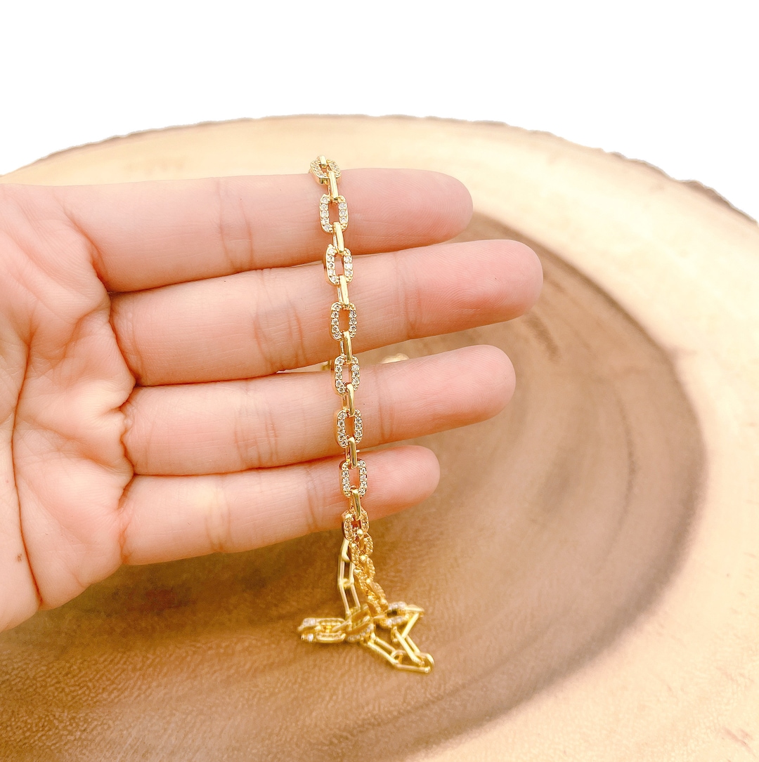 Ready to Use Gold Cable Necklace Chain, Layering Cable Chain Dainty ...