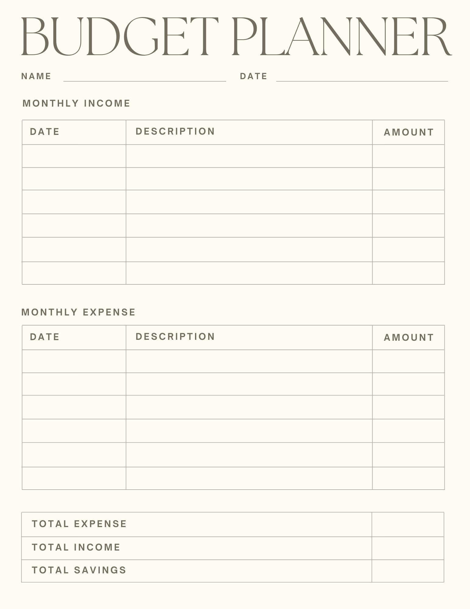 Cute Budget Planner - Etsy