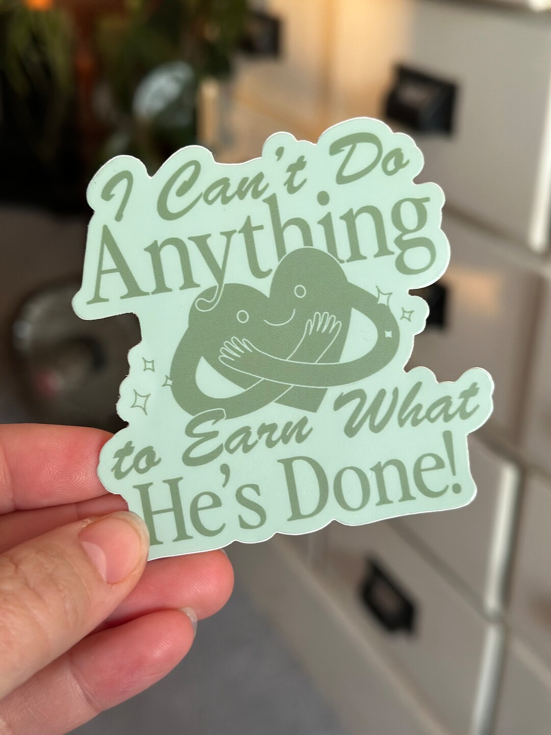 Can't Do Anything to Earn What He's Done Sticker - Etsy