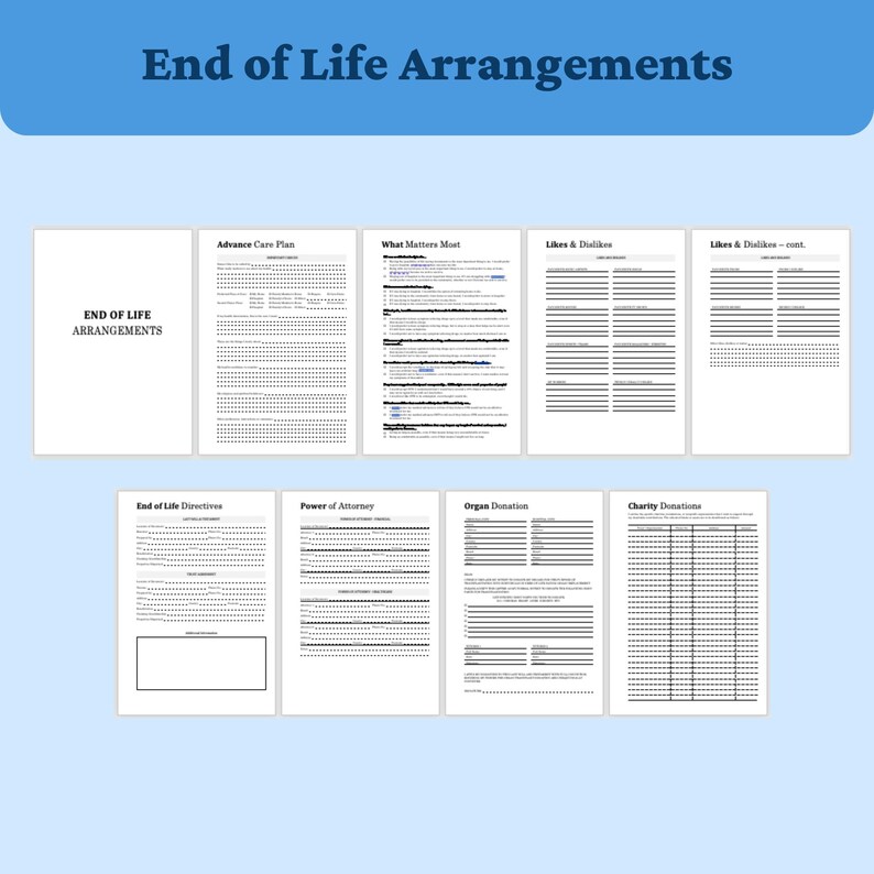 Ultimate Fillable Life Organiser PDF | Personal, Medical, Financial ...