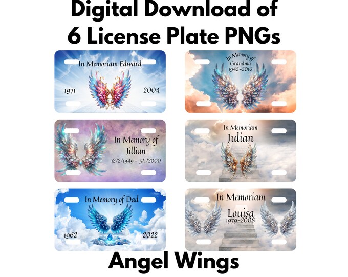 In Memory of License Plate Sublimation, License Plate PNG, License ...