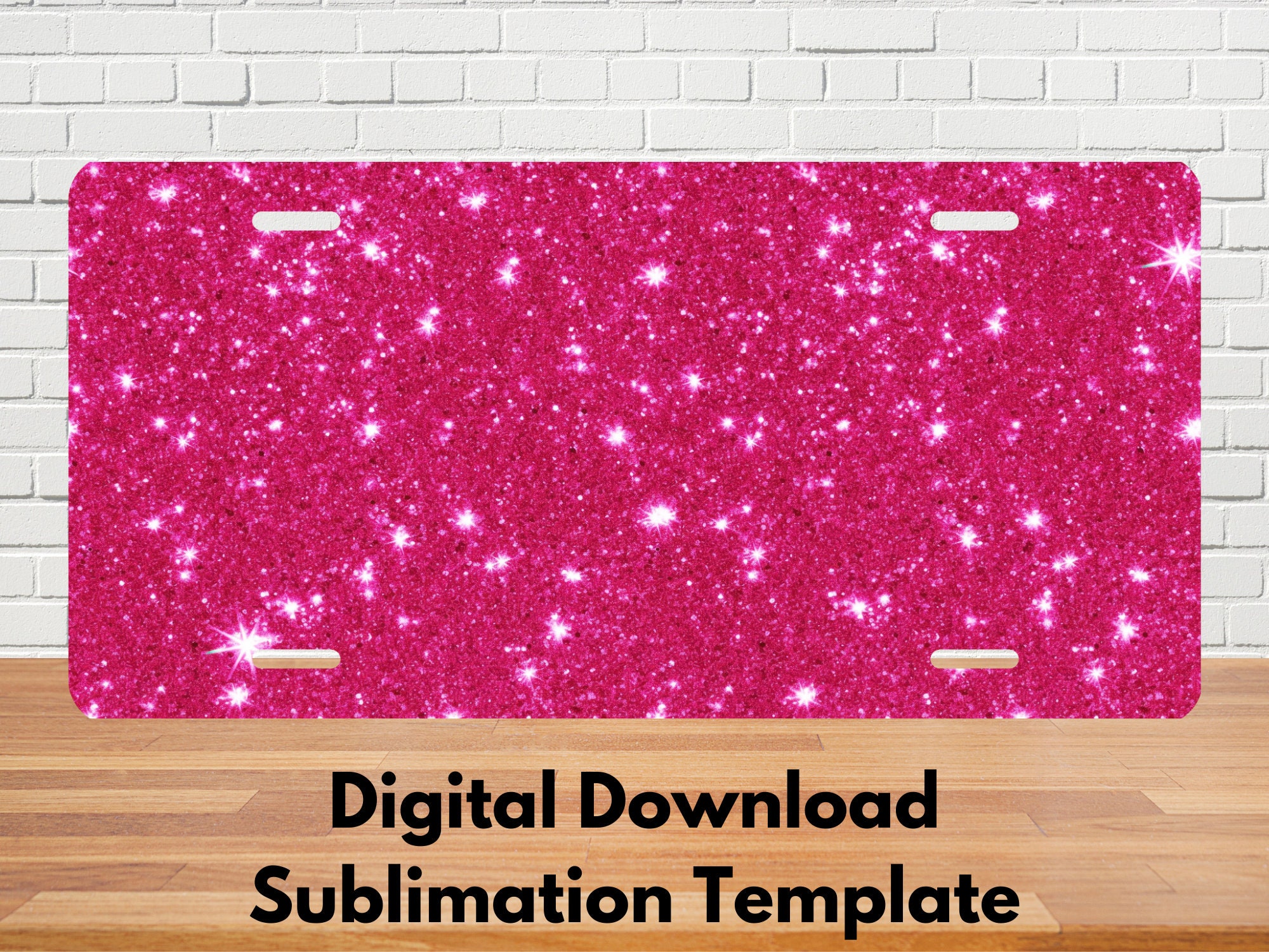Pink Glitter License Plate Png License Plate Sublimation Designs License Plate Png Designs