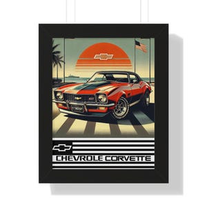 Vintage Chevrolet Corvette Canvas Art - Classic Car Wall Decor - Etsy