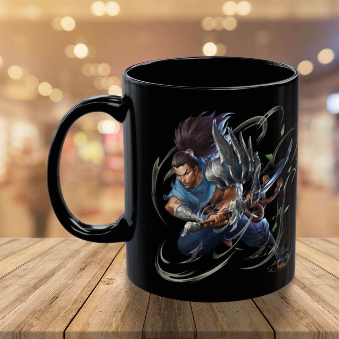 League of Legends Yasuo Character Themed Ceramic Mug A Special Gift for ...