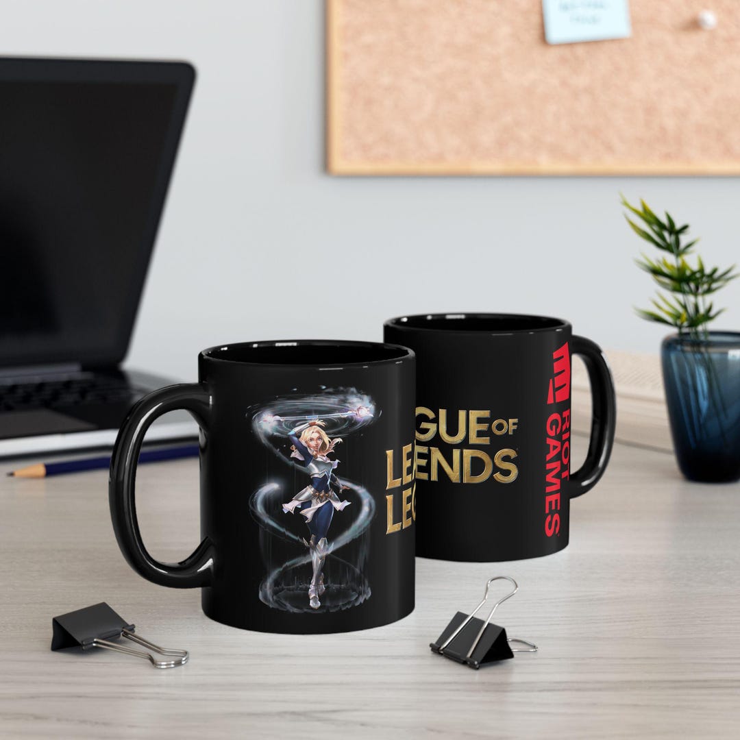 Lux League of Legends Mug: Black Ceramic Gamer Coffee Cup - Etsy