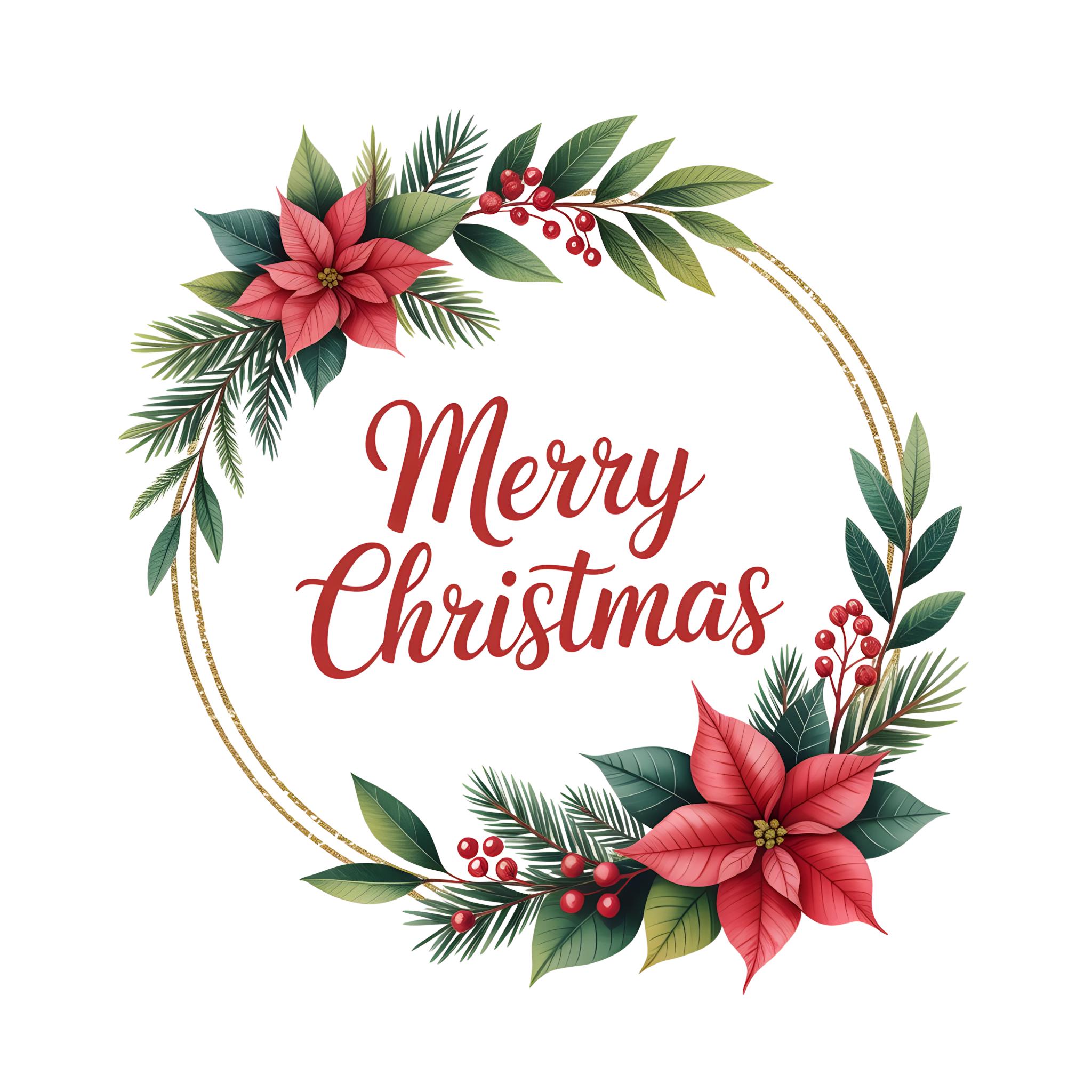 Watercolor Christmas Wreath Clipart Set PNG SVG - Etsy
