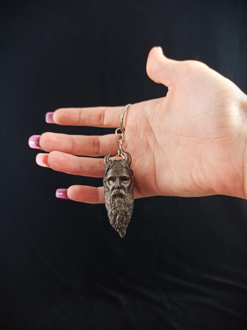 Mimir's Head Keychain Kratos God of War Gow - Etsy